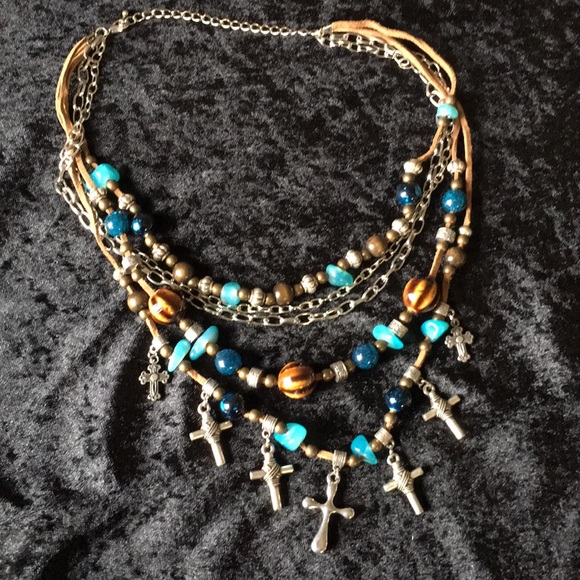 Jewelry | Layered Cross Necklace | Poshmark